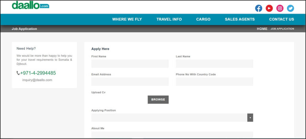 How to Apply Daallo Airlines Flight Attendant Hiring - Cabin Crew HQ