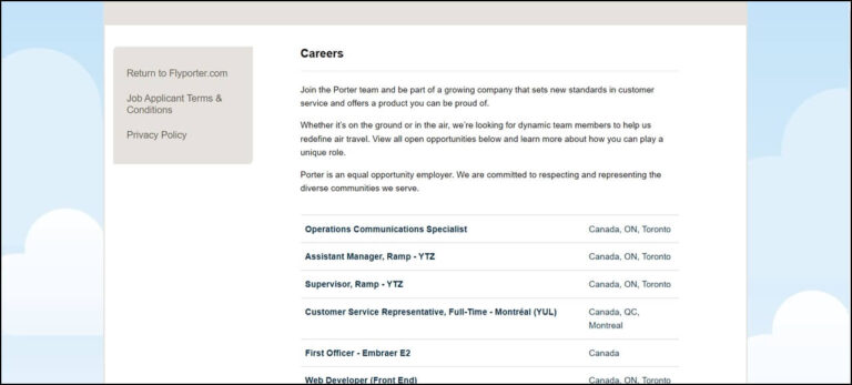 How to Apply Porter Airlines Flight Attendant Hiring - Cabin Crew HQ
